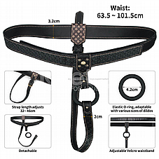 סטרפאון מתכוונן, הרנס, ריתמה יוניסקס עם טבעת. (ללא דילדו), Lovetoy ...